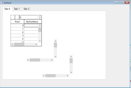 Table scroll bars not hidden correctly in Igor 9? | Igor Pro by WaveMetrics